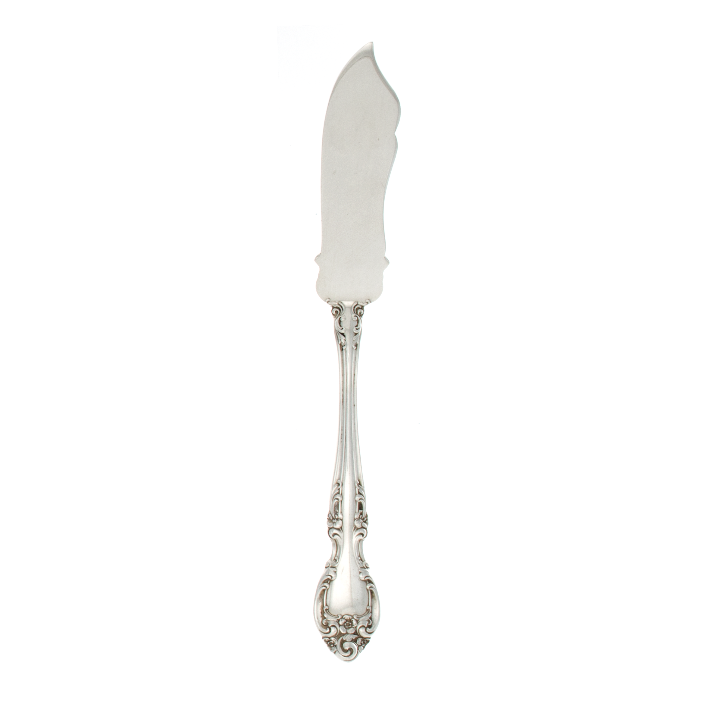 Melrose Sterling Silver Solid Flat Master Butter – Louise Doggett Antiques